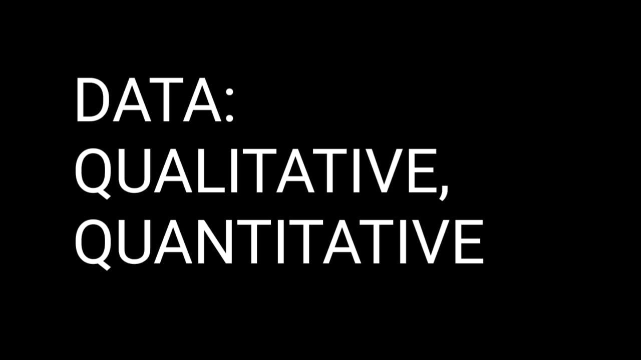 4. Types of data: qualitative, quantitative. - YouTube