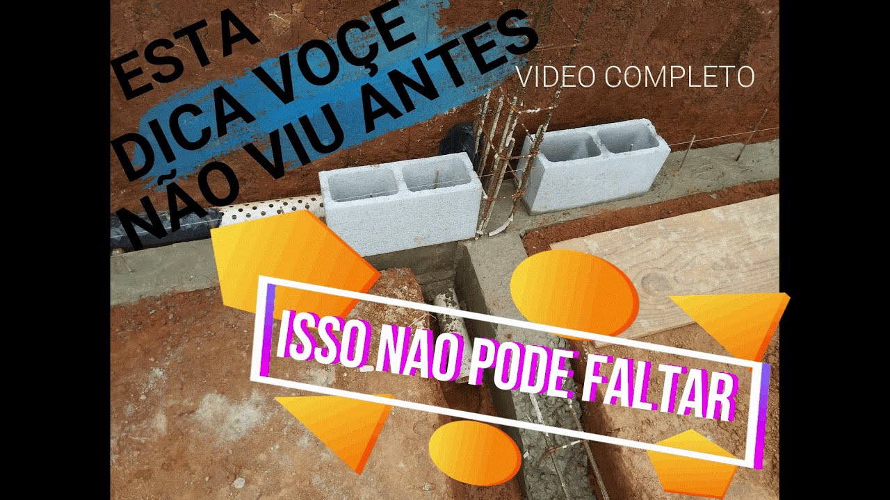 Como fazer dreno de muro - YouTube