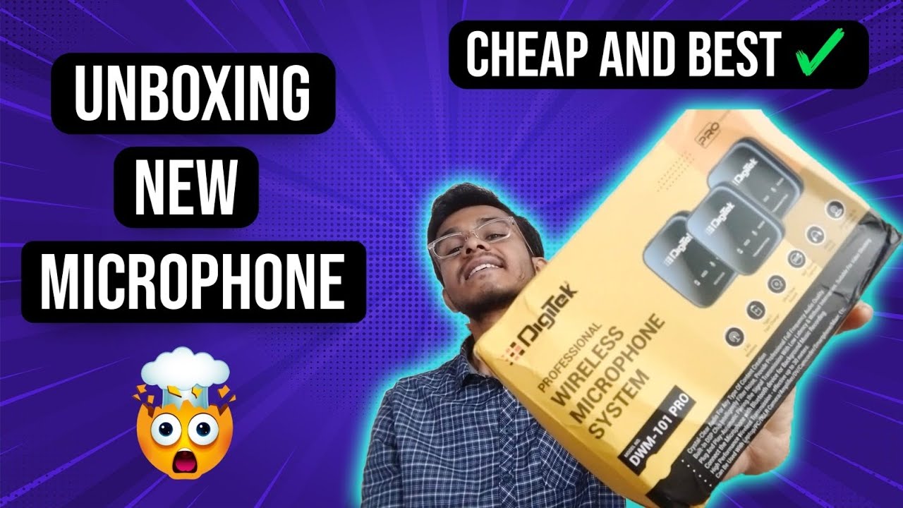 unboxing -| New DigiTech wireless microphone system|| DWM 101 PRO - YouTube