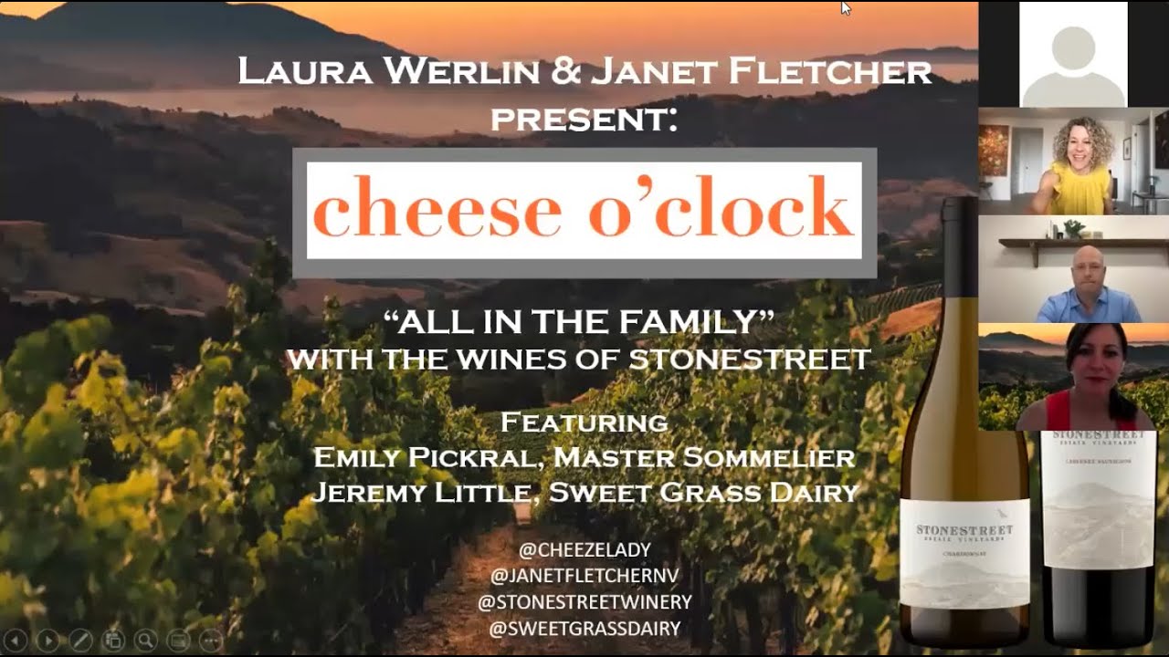 Cheese O'Clock: All in the Family Wine & Cheese Virtual Tasting - YouTube