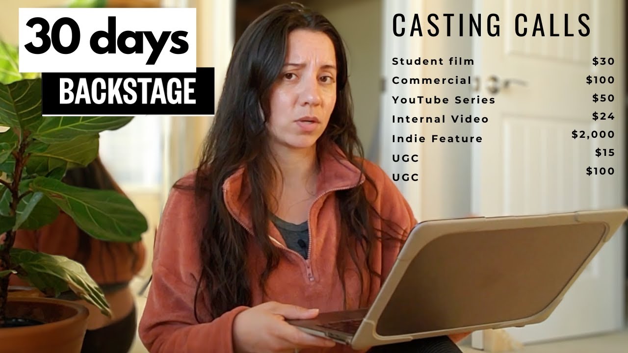 Submitting to Casting Calls on Backstage for 30 Days... - YouTube