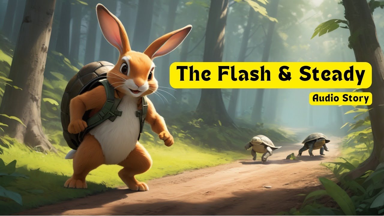 The Turtle and The Rabbit Race - A Moral Story | Animated audio story ...