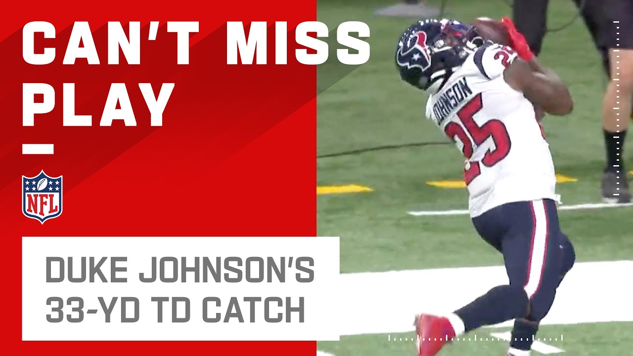 Duke Johnson Grabs Gorgeous Over-the-Shoulder TD! - YouTube