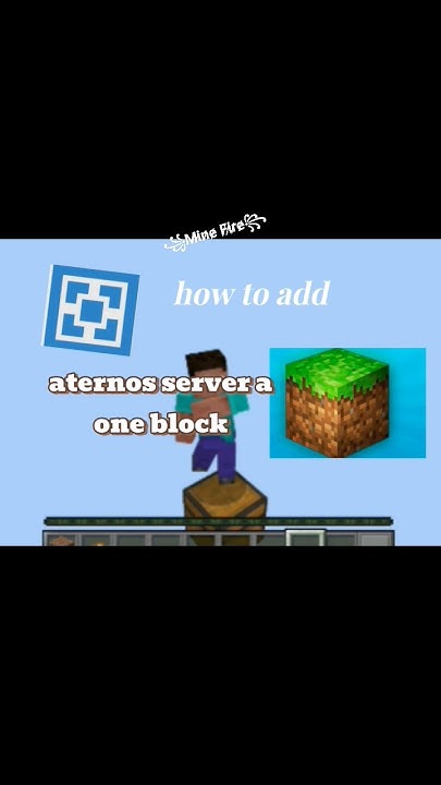 How to add aternos server a one block #minecraft #foryou #shortsfeed # ...