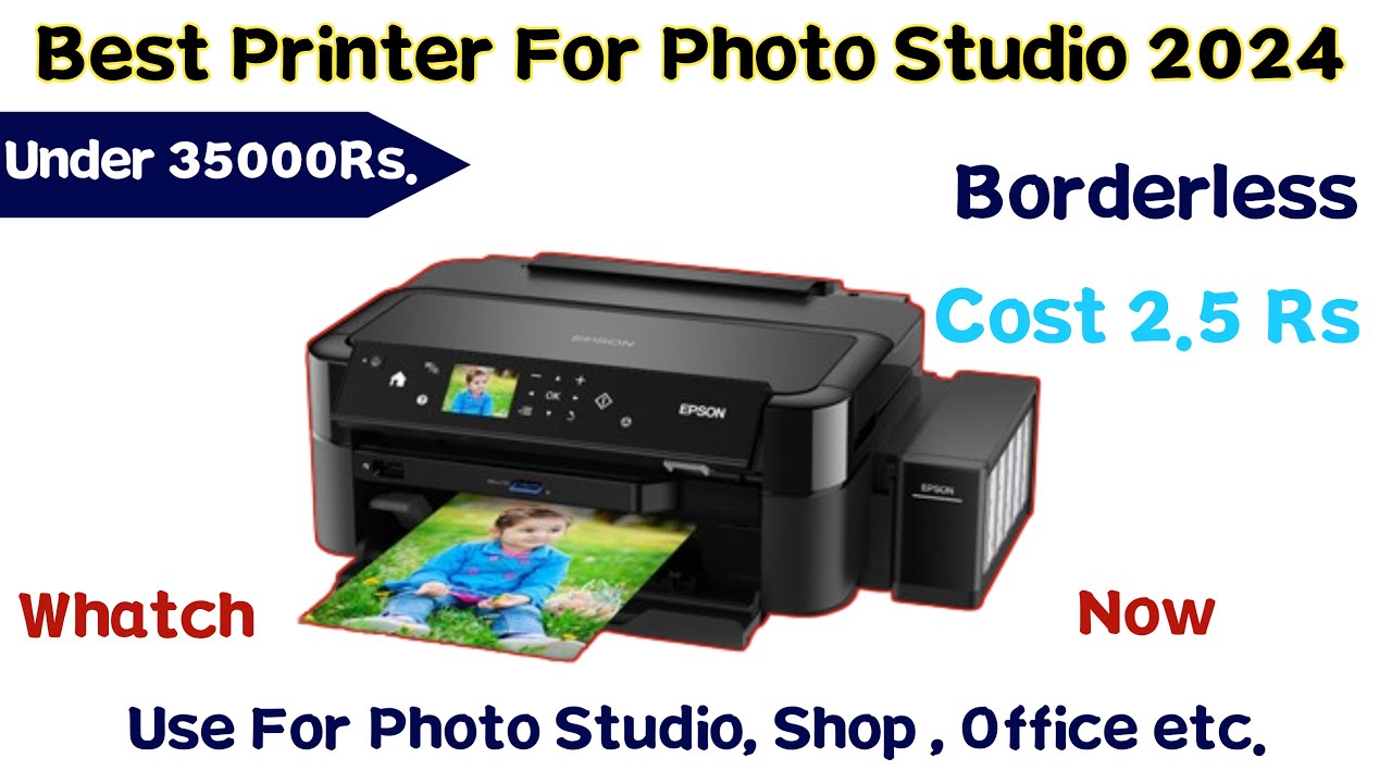 Best Printer For Photo Studio | Epson EcoTank L810 Photo Studio Printer ...
