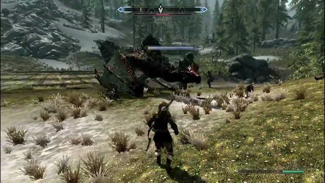 Skyrim Japanese Voice-Over - Alduin & Sahloknir - YouTube