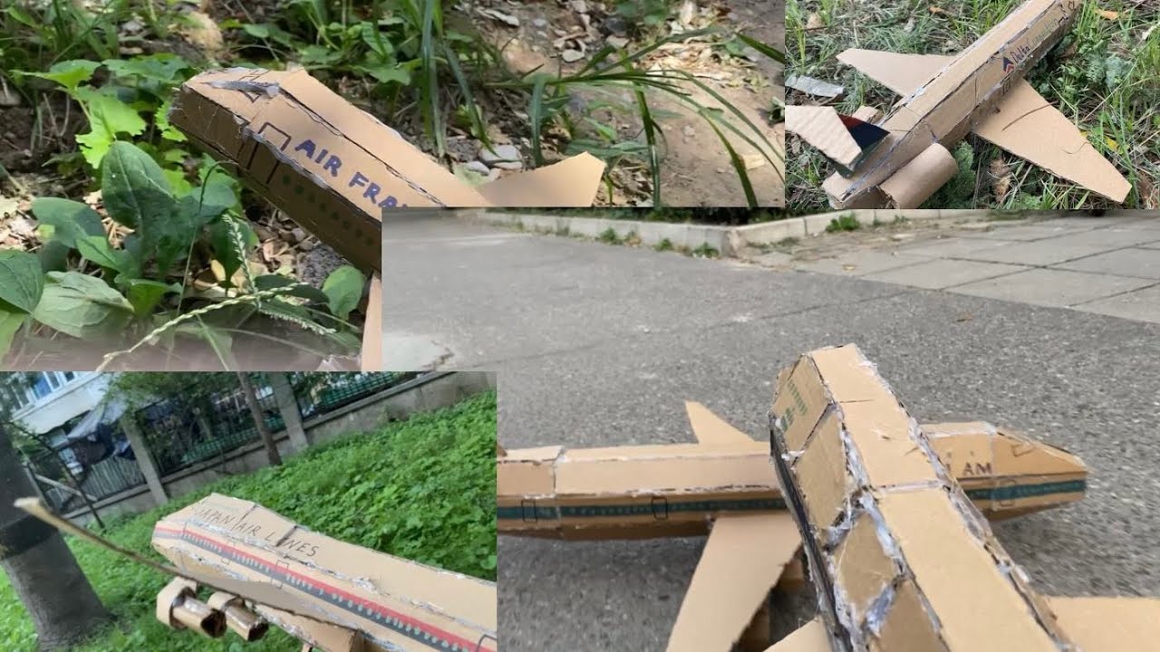 Cardboard Plane Crash Compilation - YouTube