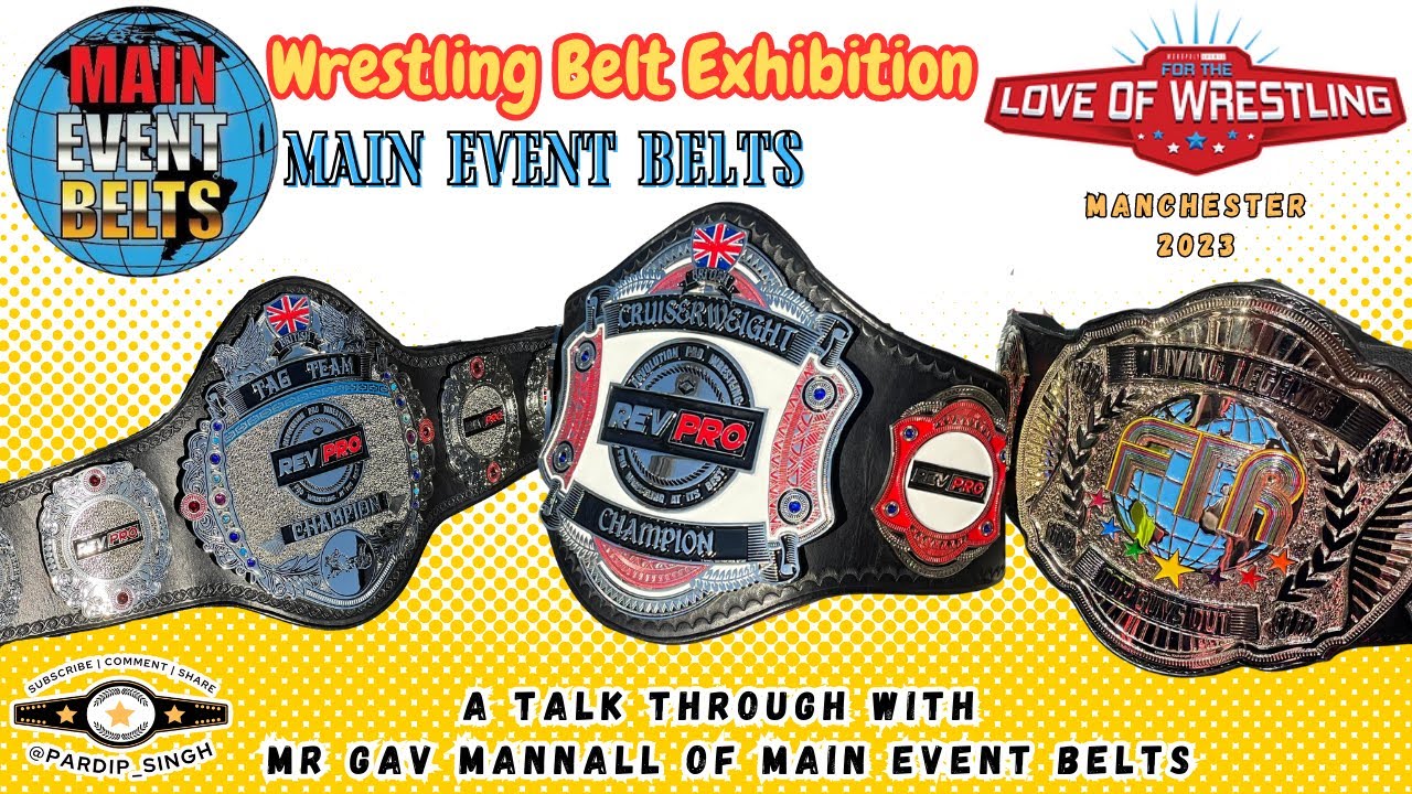 For the Love of Wrestling: Wrestling Belts Exhibition in Manchester ...