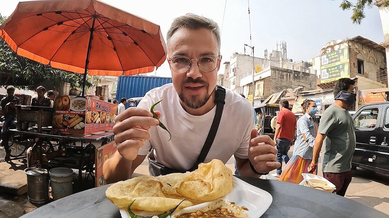 Probando la Higiénica Comida Callejera de la India 🇮🇳 - YouTube