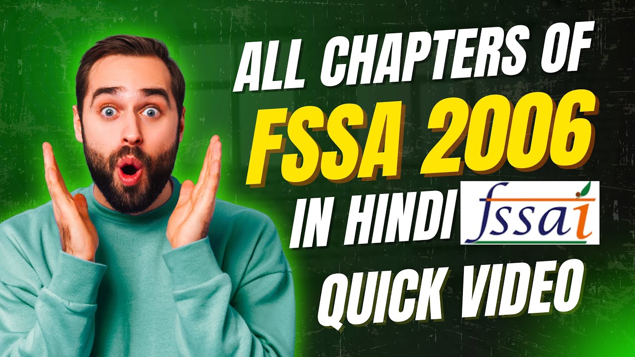 🎯 FSSA 2006 Made Easy | | All Chapters in One Quick Video || MPPSC FSO ...