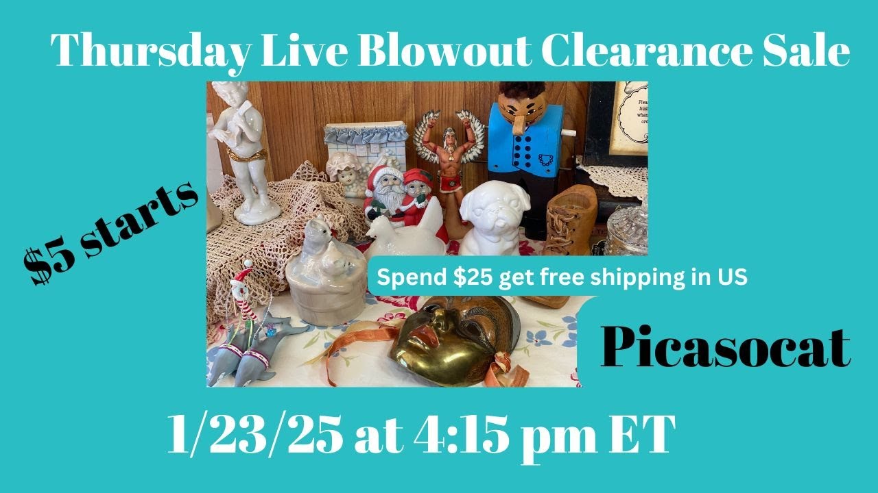 Thursday Live Blowout Clearance Sale 1/23/2 4:15 pm et - YouTube