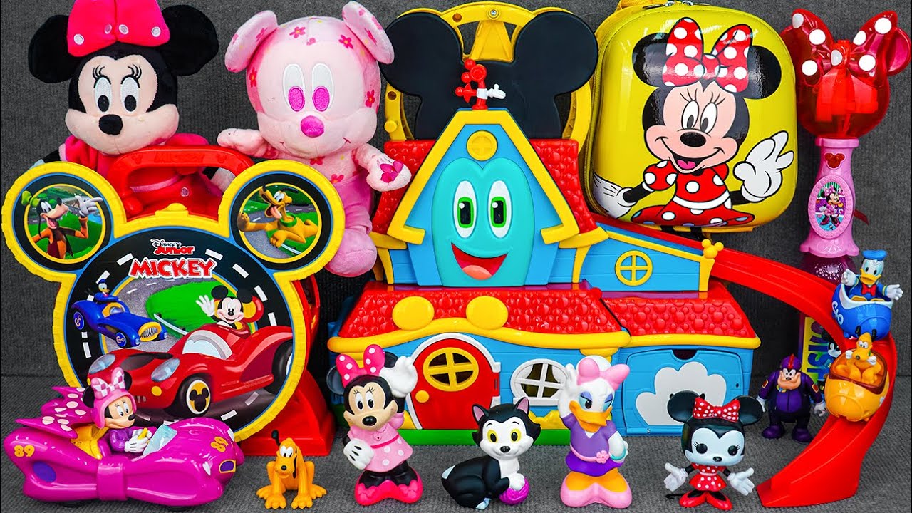 Satisfying with Unboxing Minnie Mouse Jumbo Fun House Playset | Review ...