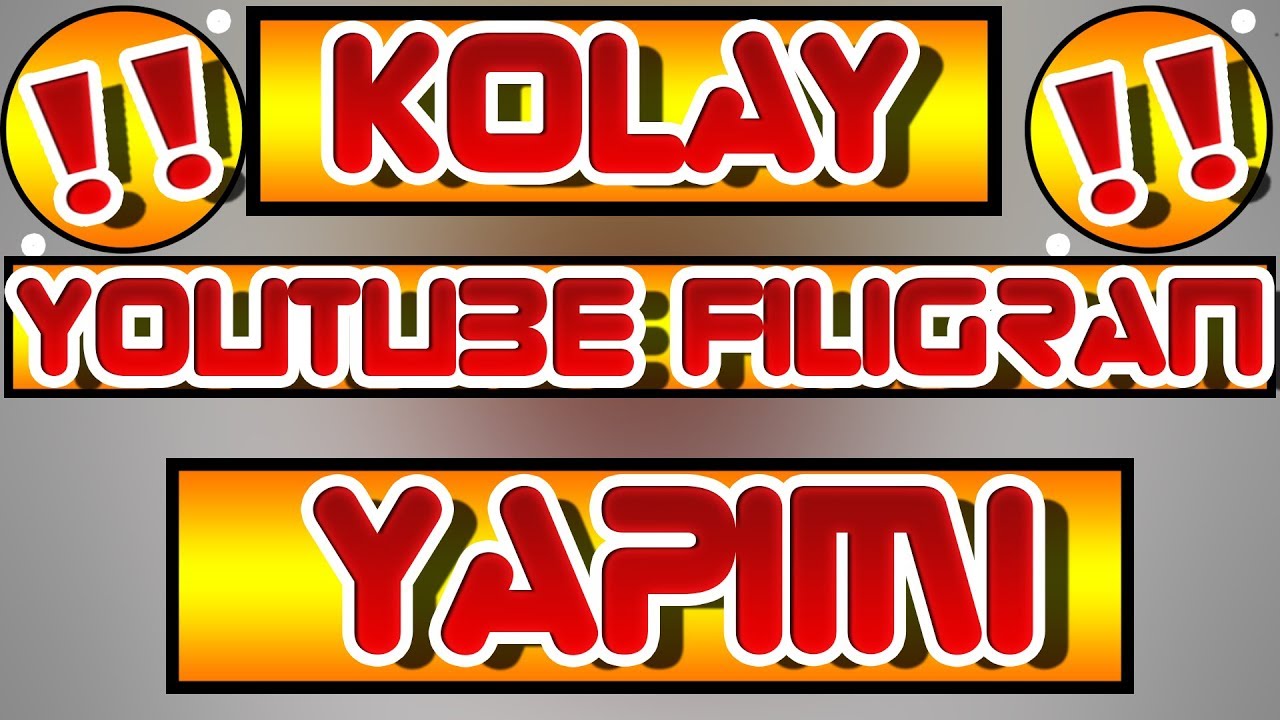 YOUTUBE FİLİGRAN YAPIMI Photoshop CS6 - YouTube