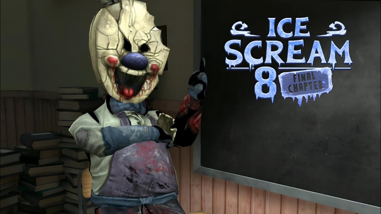 Ice Scream 2 But Ice Scream 8 update Nightmare Rod Full Gameplay - YouTube