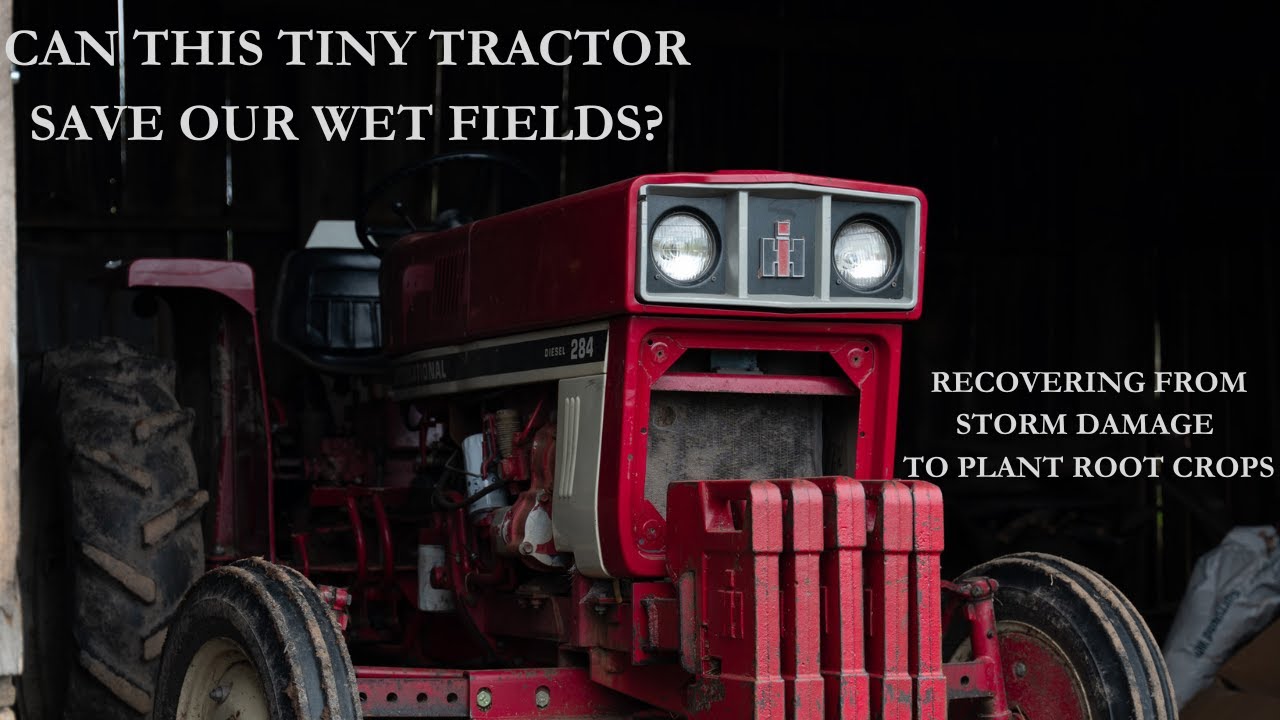 [4K] Can our little tractor repair the fields from the major storm ...