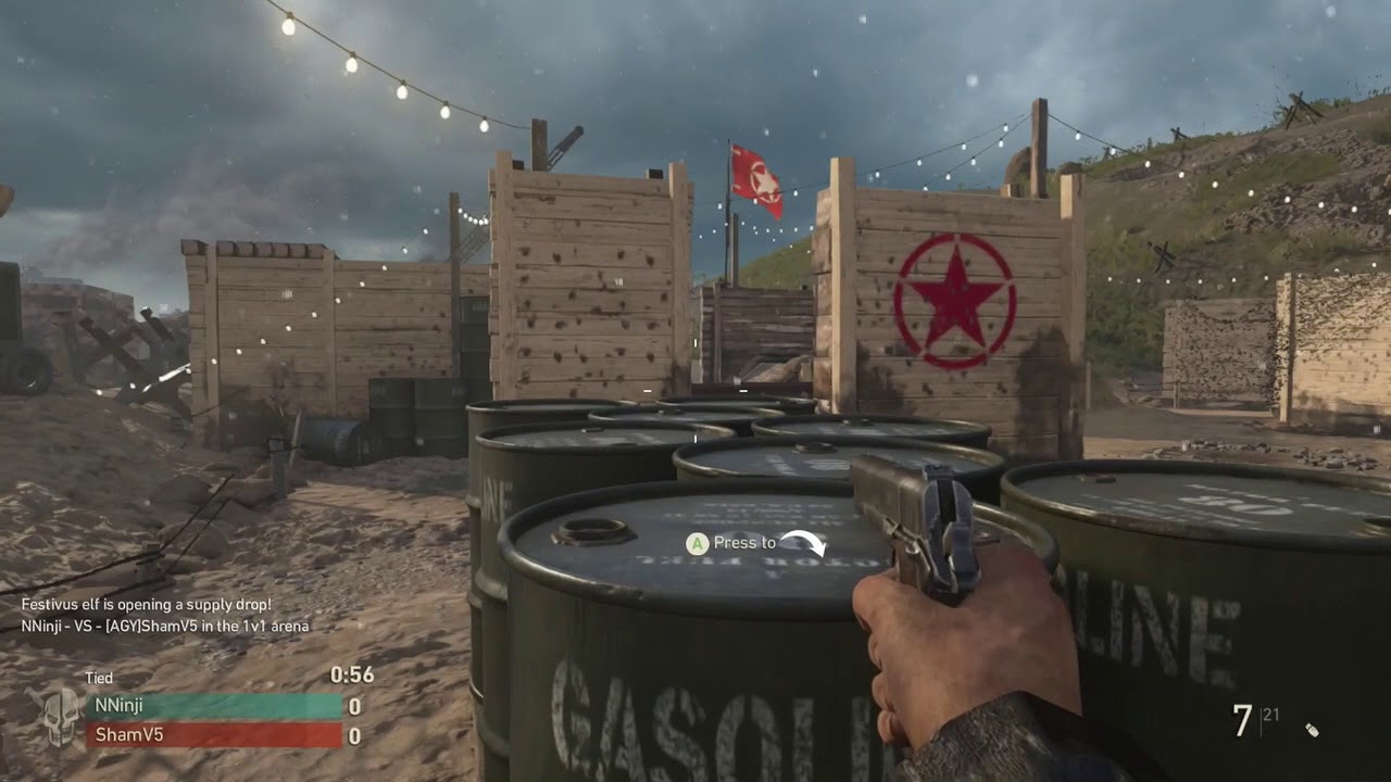 How to spawn trap CoD WW2: 1v1 Pit - YouTube