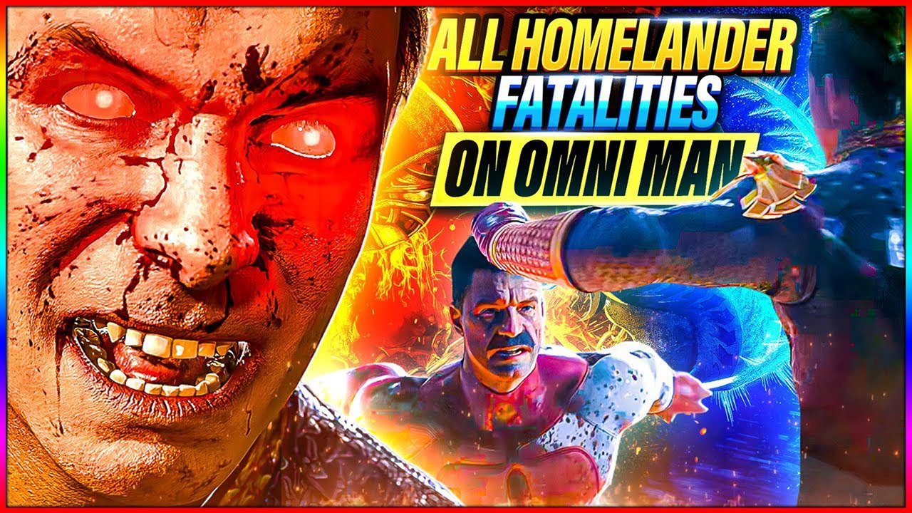 All Homelander Fatalities On Omni Man - Mortal Kombat 1 (PS5) - YouTube
