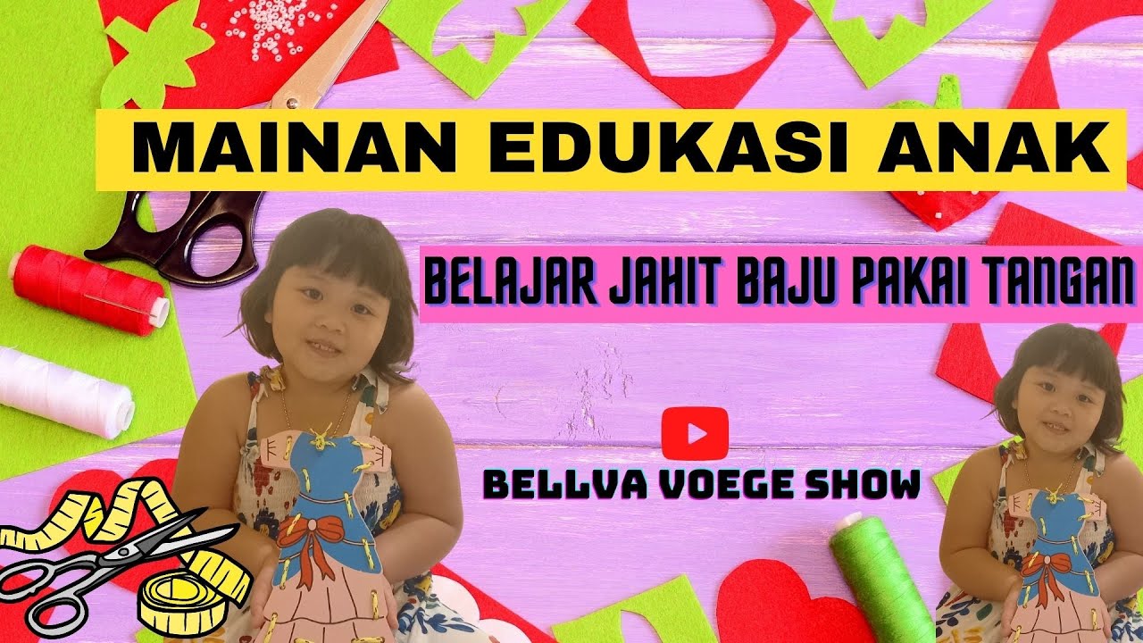 mainan anak-anak | mainan jahit baju - YouTube