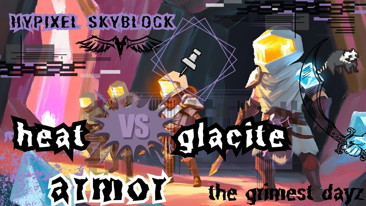 Hypixel Ironman - Heat Armor V.S Glacite Armor - YouTube