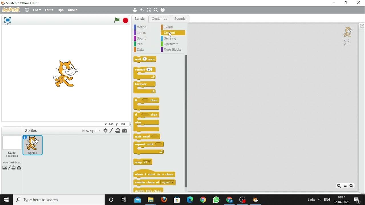How to make a square in scratch 2.0 - YouTube