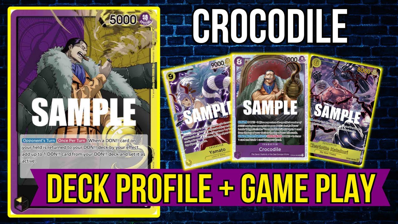 [OP-04] New Crocodile Leader Deck - YouTube