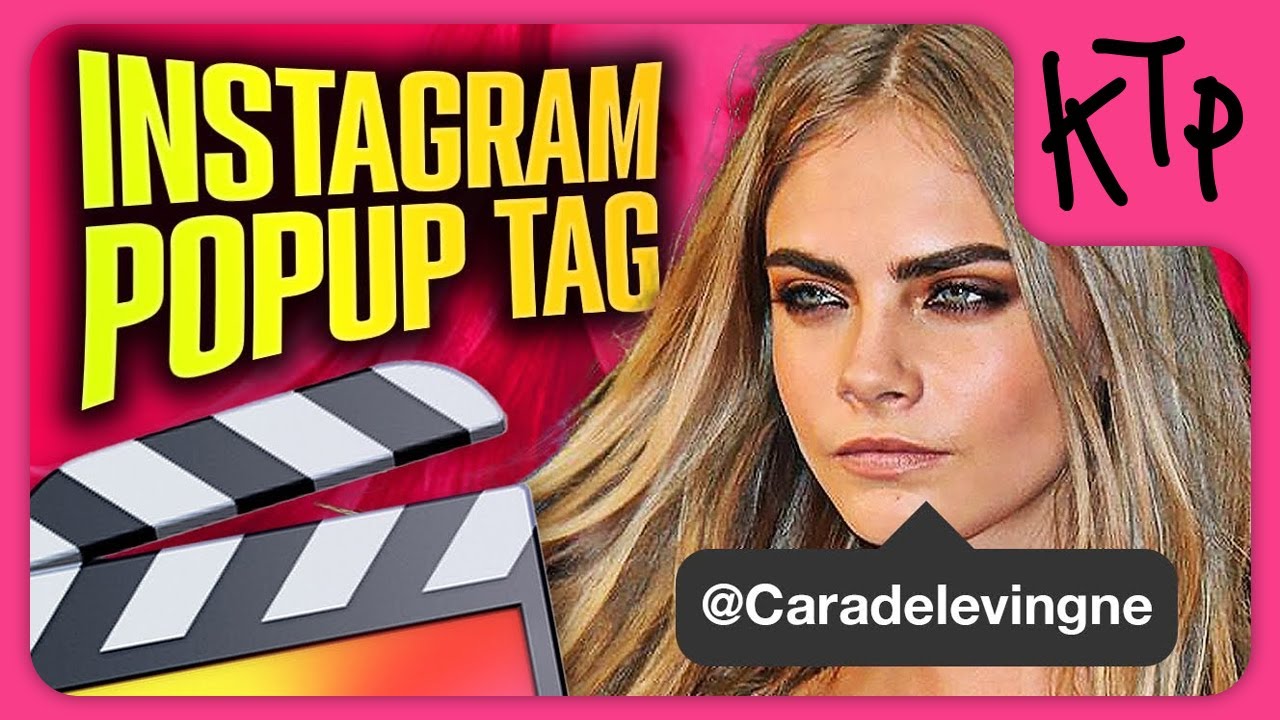 Instagram Tag Pop-up Animation (No Plugins) - Final Cut Pro X - YouTube