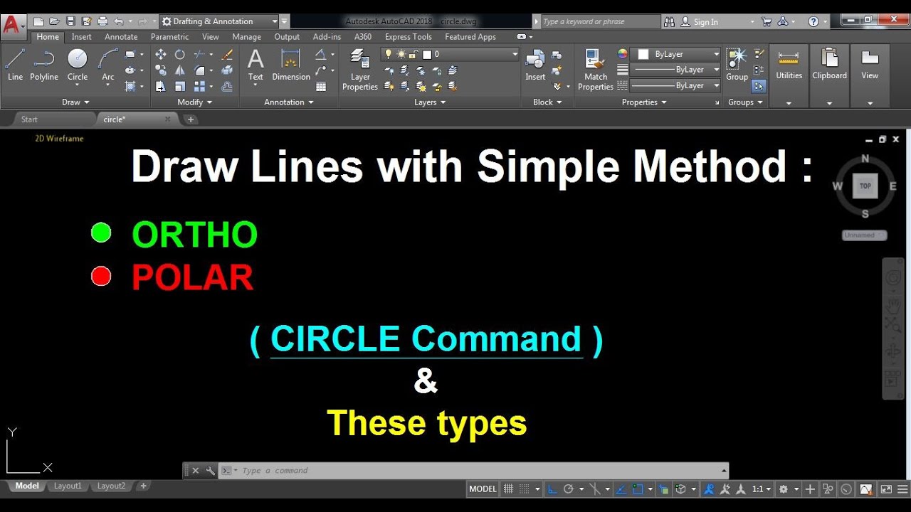 How to draw lines with simple method in autoCAD || cadsikhe - YouTube