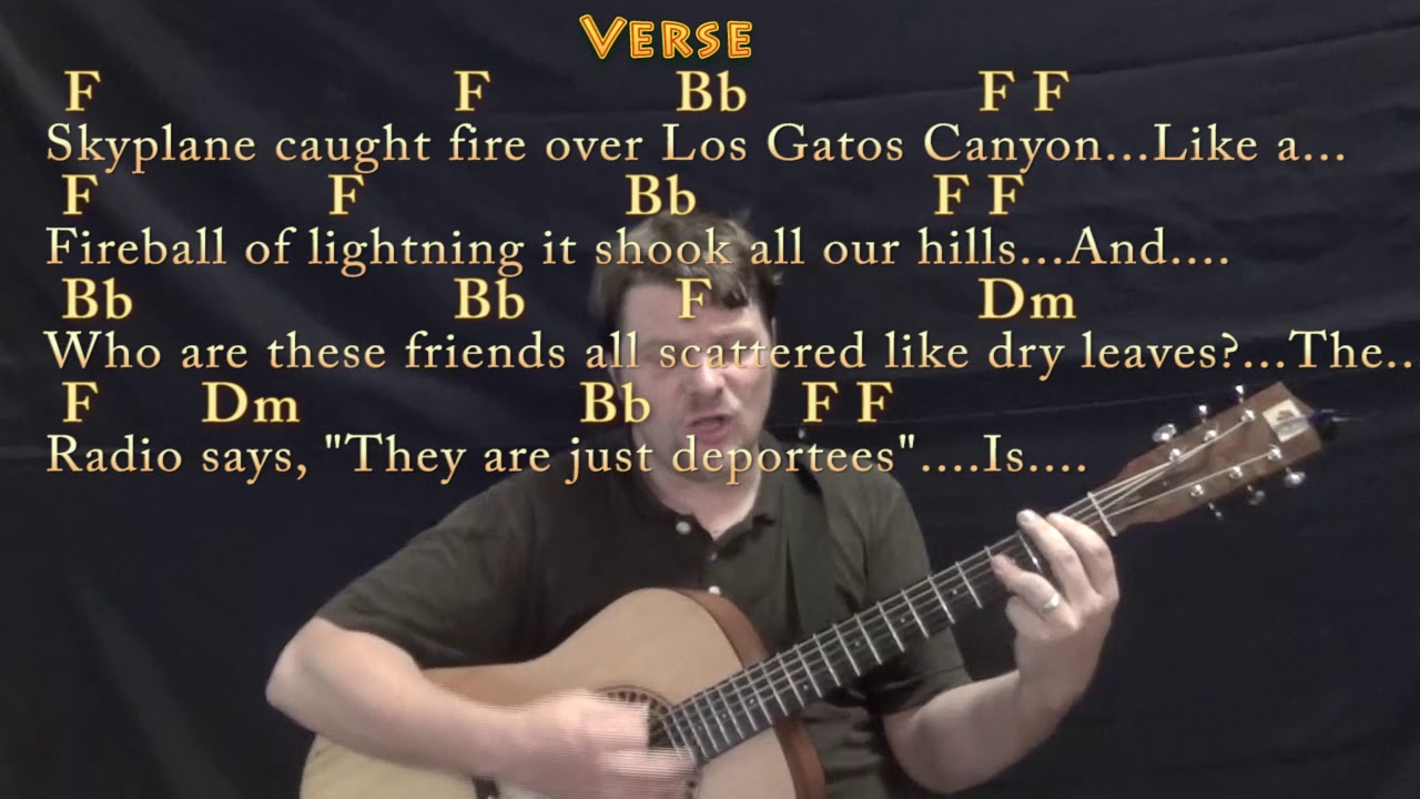 Deportee (Arlo Guthrie) Guitar Cover Lesson in F with Chords/Lyrics ...