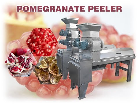 How to peel pomegranates fast? Automatic Pomegranate Peeling Machine ...