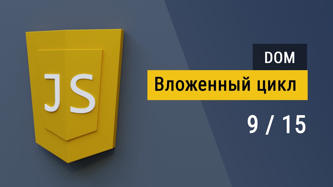 9 Вложенные циклы на Javascript Создаем таблицу из двумерного массива