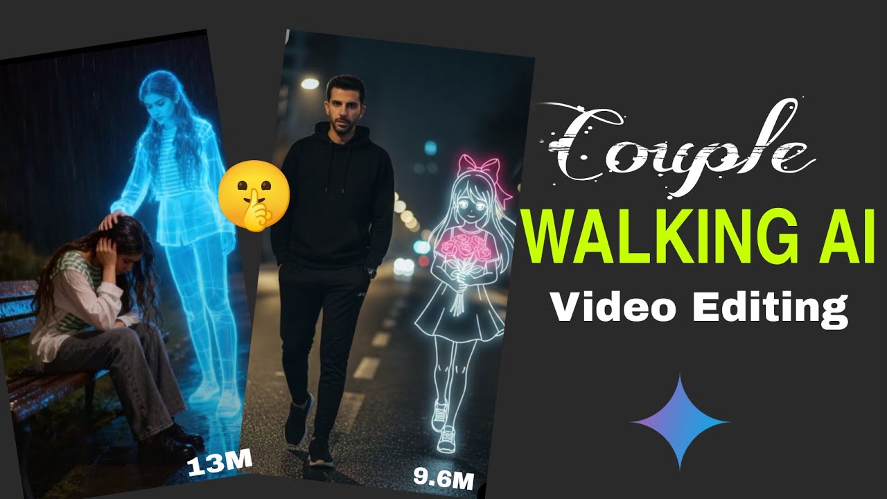 Neon Girlfriend Ai Video Editing | Girl & Boy Ai Walking Video Edit ...