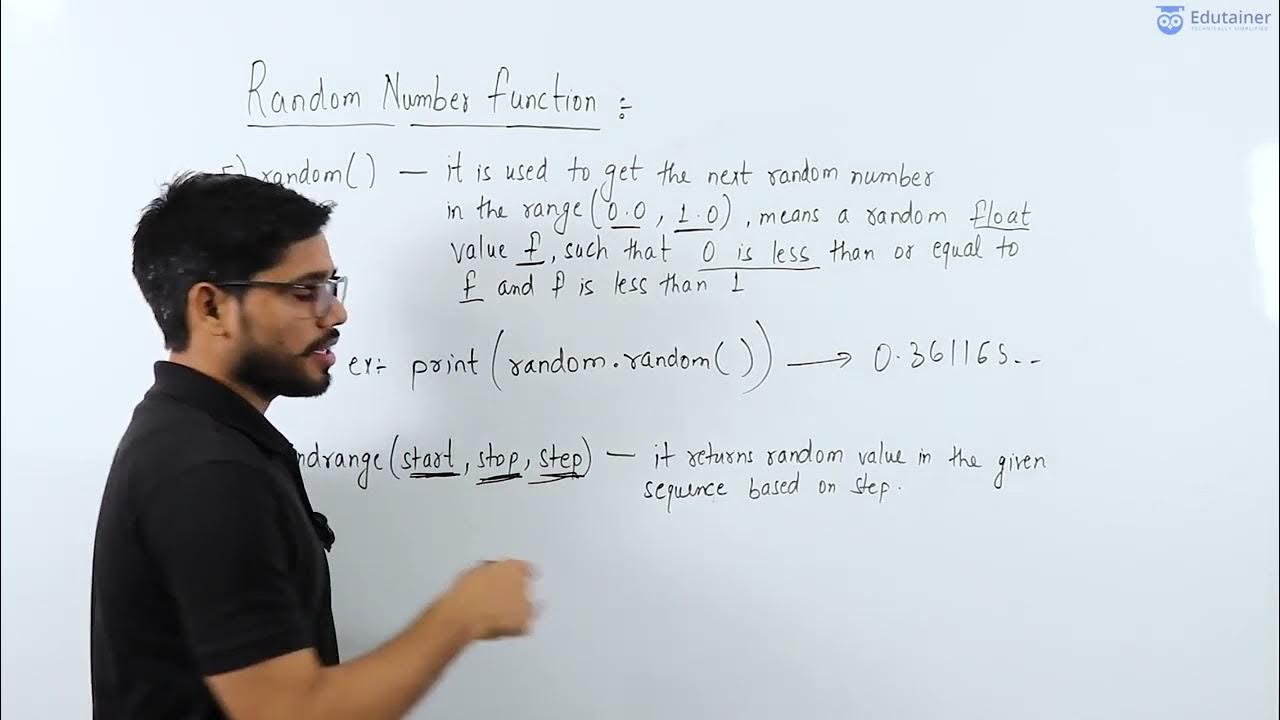 70 Random And Randrange Function Youtube