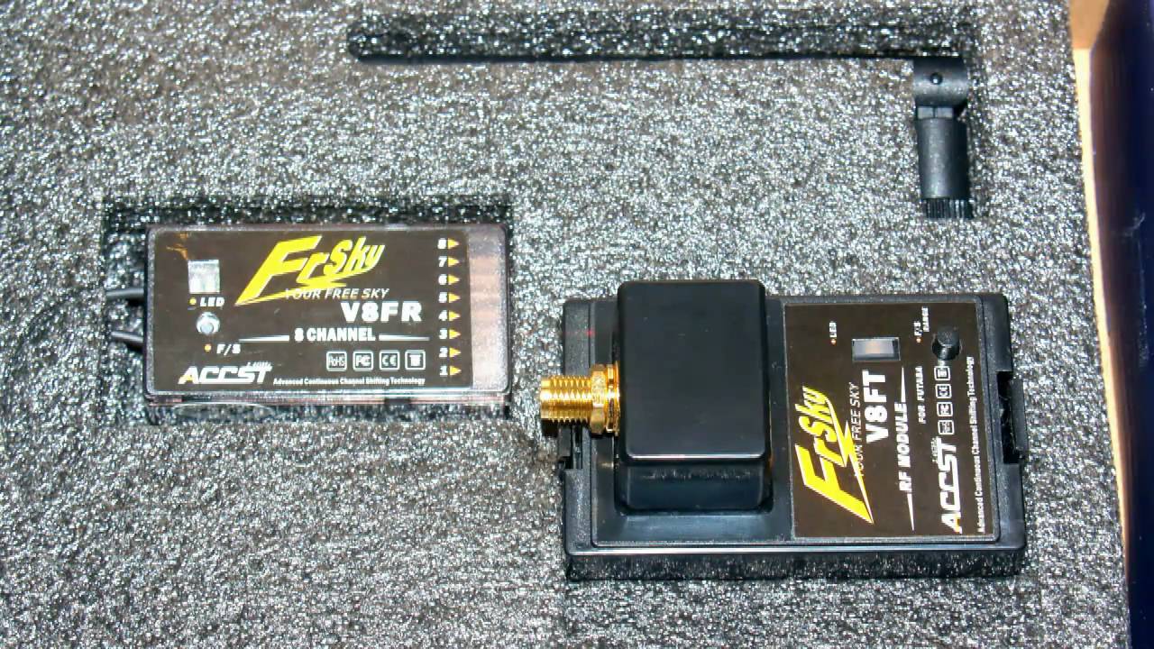 HobbyKing FrSky 2.4 GHz Futaba Module mod for Hitec Optic6 - YouTube