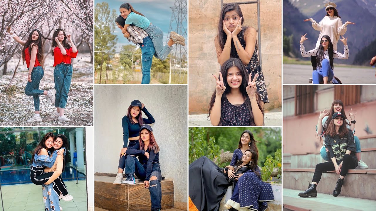 Top Photo Shoot Ideas for Sisters | Creative Poses for Two Sisters ...