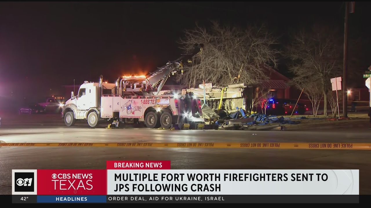 Firefighters show support for those injured in fire truck rollover ...