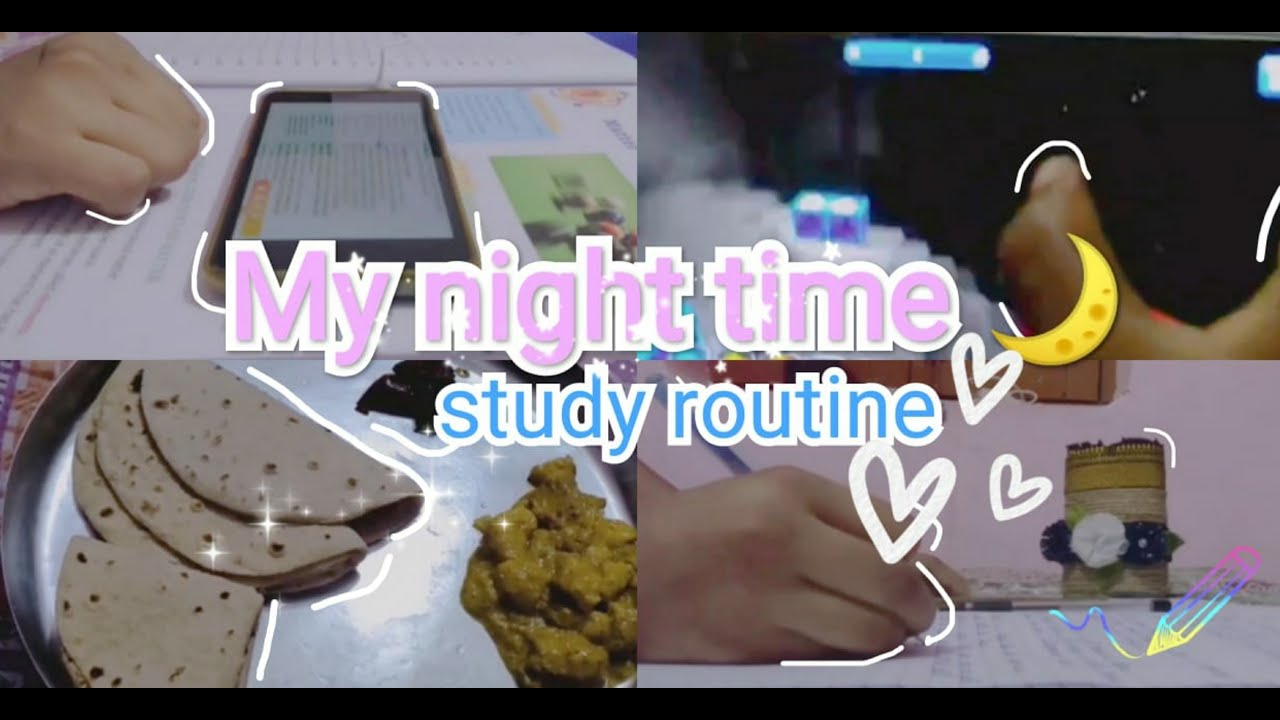 My night time study routine🌌🌜📗 - YouTube