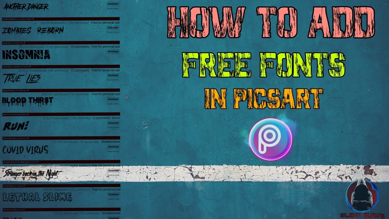 How to Add Font in PicsArt | How to add Custom Fonts in picsart|Picsart ...