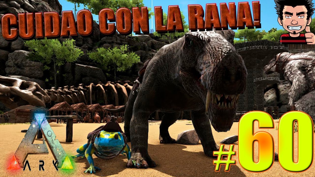ARK MODS CUIDADO CON LA RANA!!! DOBLE TAME FROG GIGANTE TORPOR Y ...