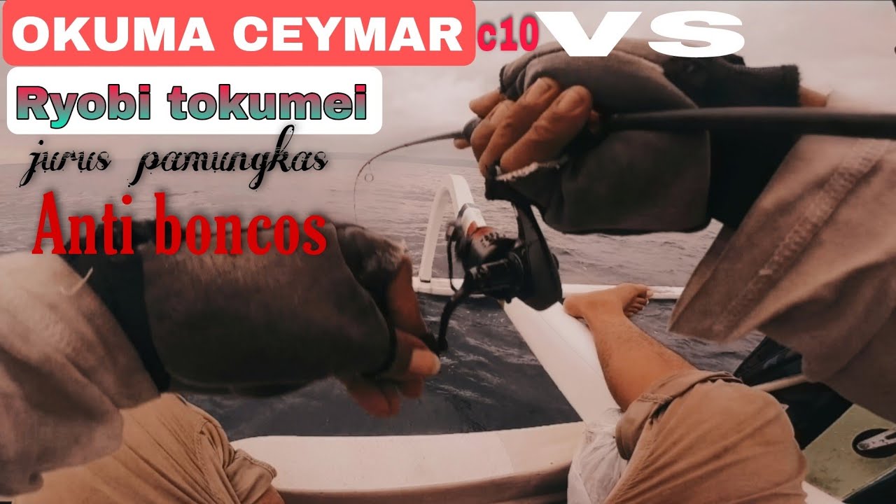 okuma ceymar c10 vs ryobi tokumei di bawa ke tengah main micro jig ...