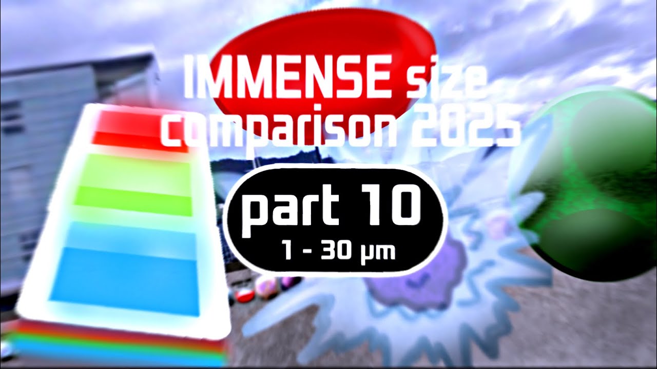 IMMENSE size comparison 2025 | Part 10 (1 - 30 µm) - YouTube