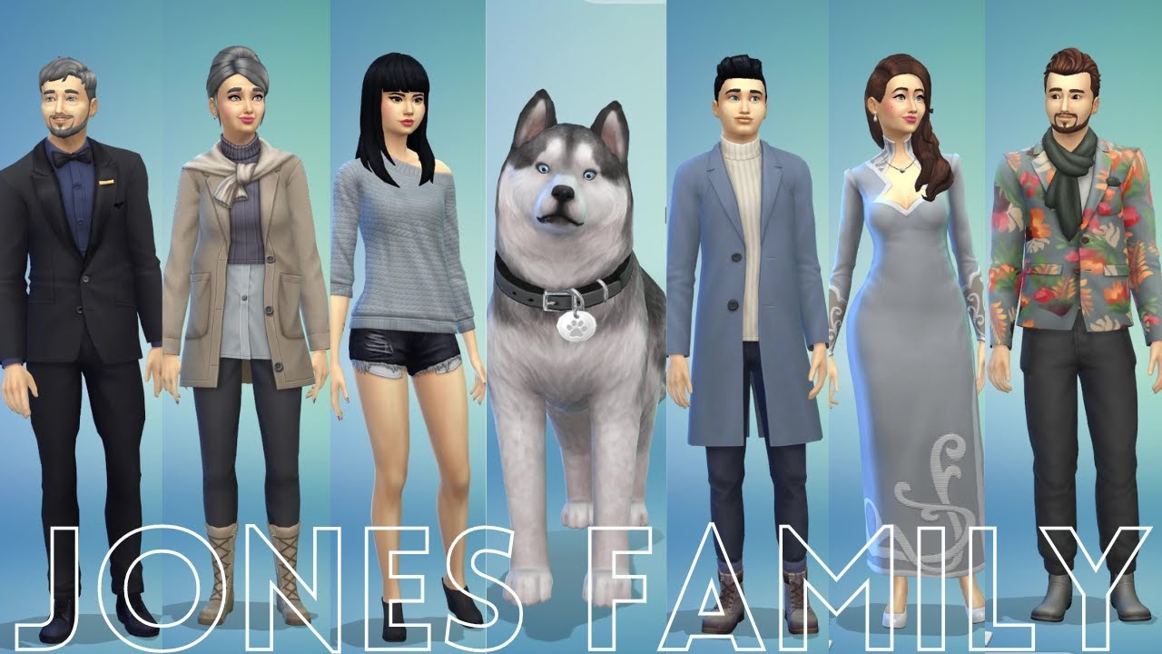 Jones Family - Sims 4 - YouTube