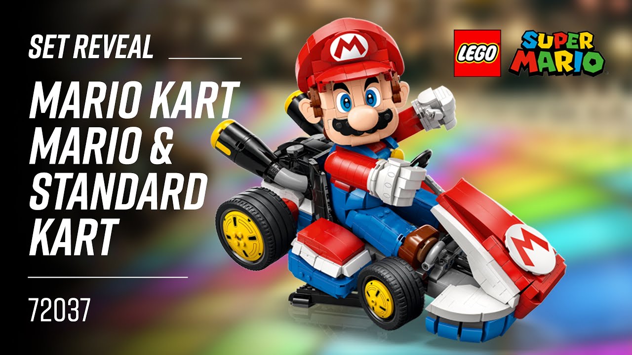 LEGO Mario Kart – Mario & Standard Kart 72037 SET REVEAL - YouTube