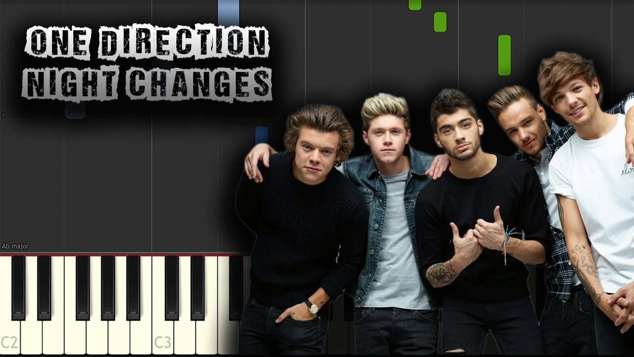 One Direction - Night Changes - [Piano Tutorial] (Synthesia) (Download MIDI + PDF Scores) - YouTube