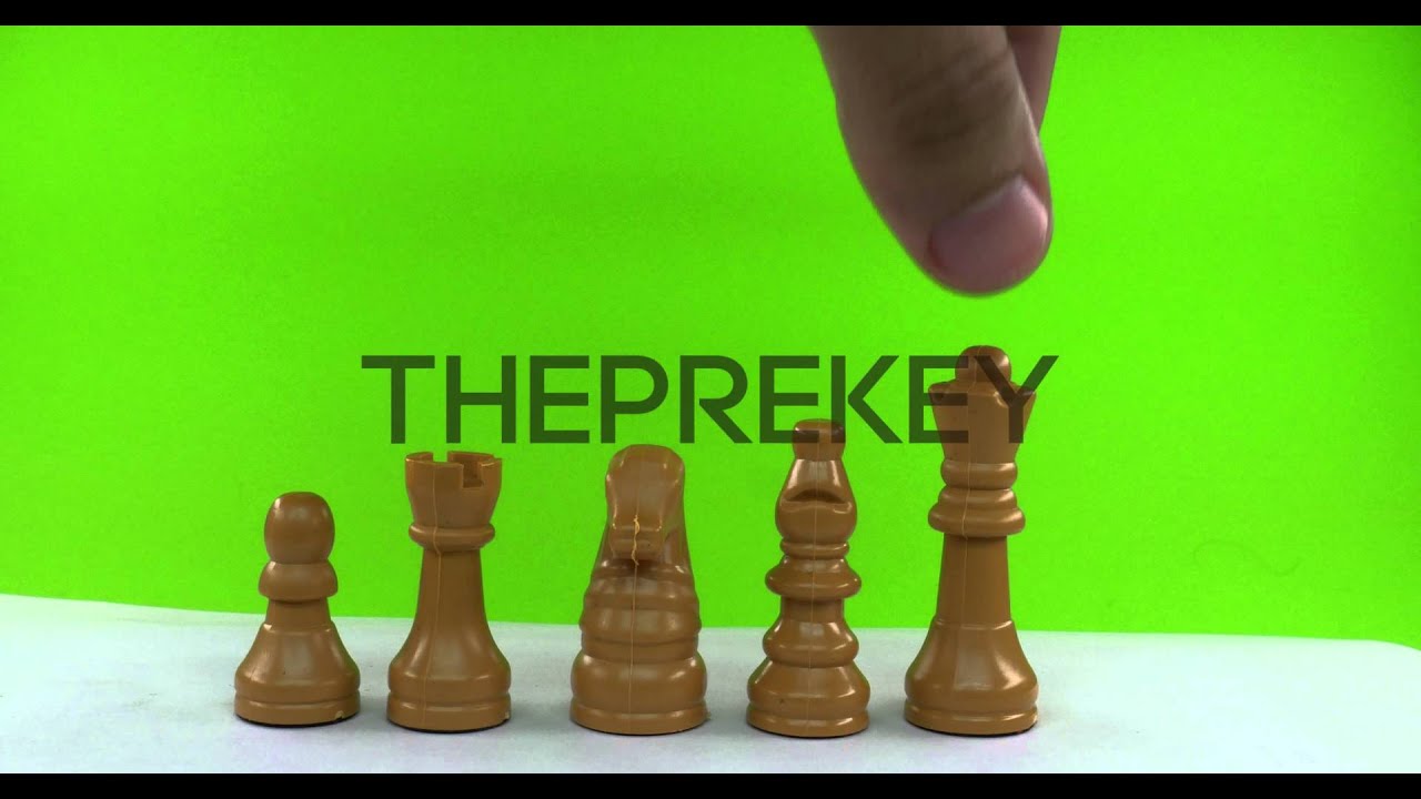 chess pieces lined up (green screen, chroma key) 1 - YouTube