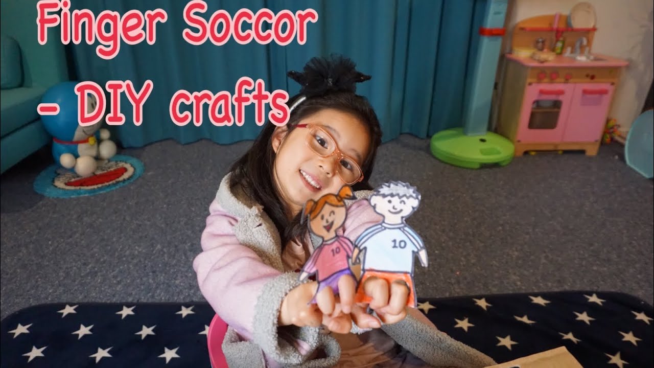 DIY Craft - Finger Soccer - Daughter & Father - YouTube