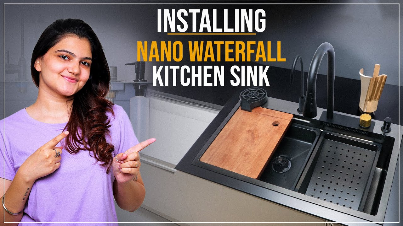 Installing Nano Waterfall Kitchen Sink | Waterfall Kitchen Sink ...