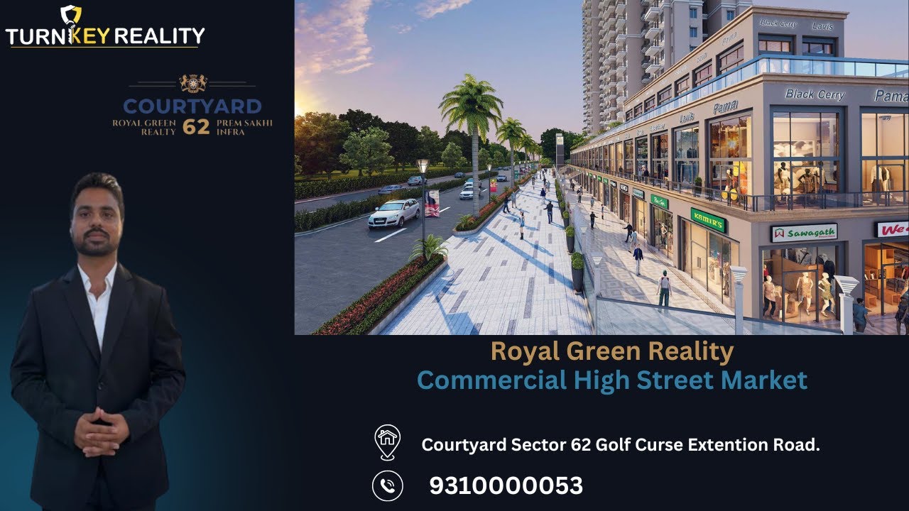 Commercial High street market Property at Courtyard Sector-62. - YouTube