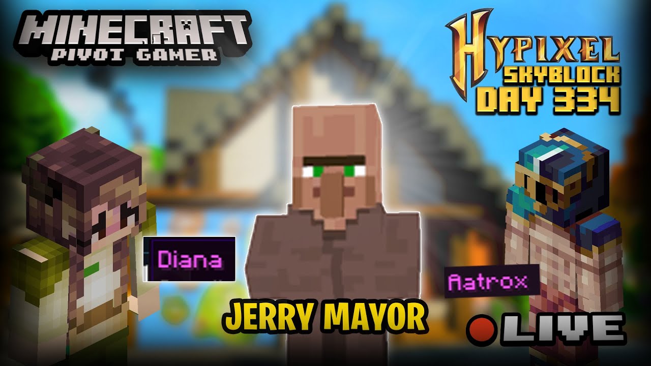 🔴Jerry Mayor - Grinding Diana LATER Aatrox in Minecraft Hypixel ...