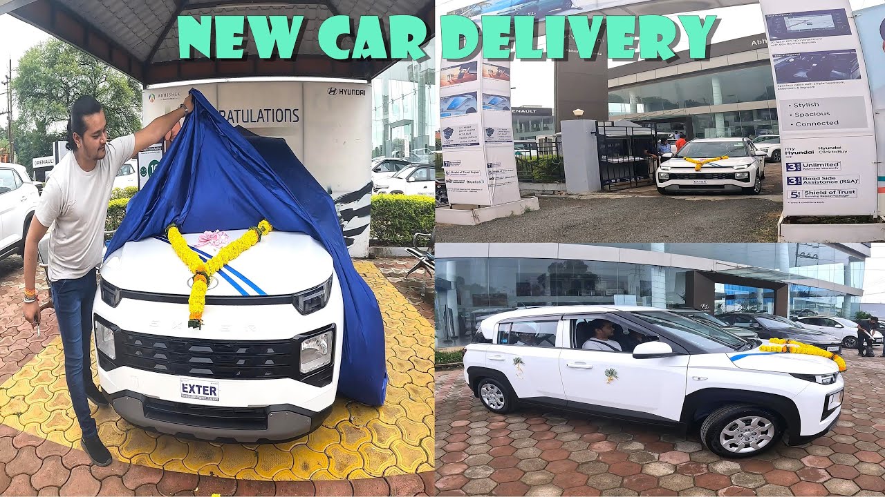 Finally New Car Ki Delivery Le li !! New Car Hyundai EXTER Delivery ...