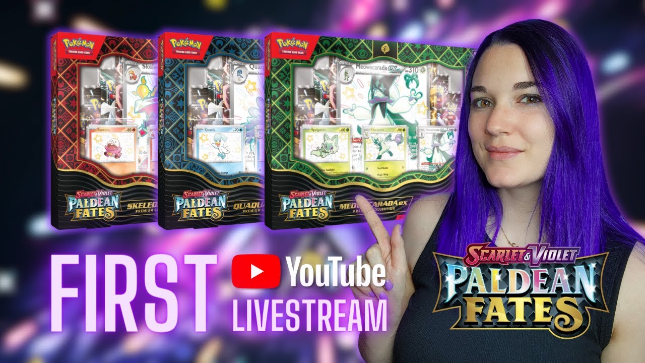 HUGE PALDEAN FATES OPENING! | First YouTube Stream - YouTube